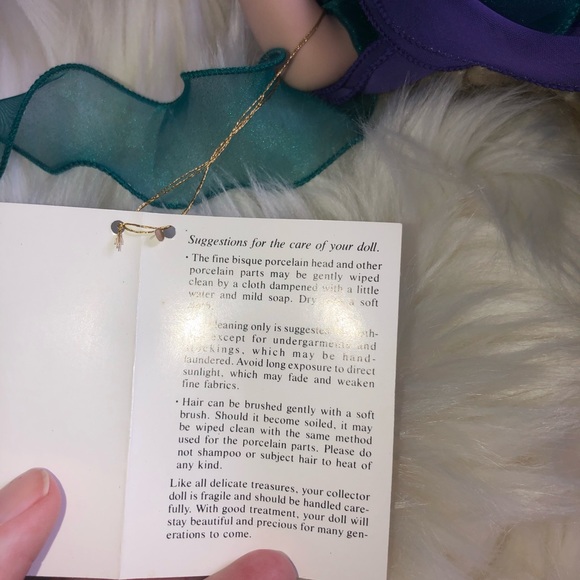 Franklin Mint | Toys | Franklin Mint Mermaid Porcelain Doll | Poshmark